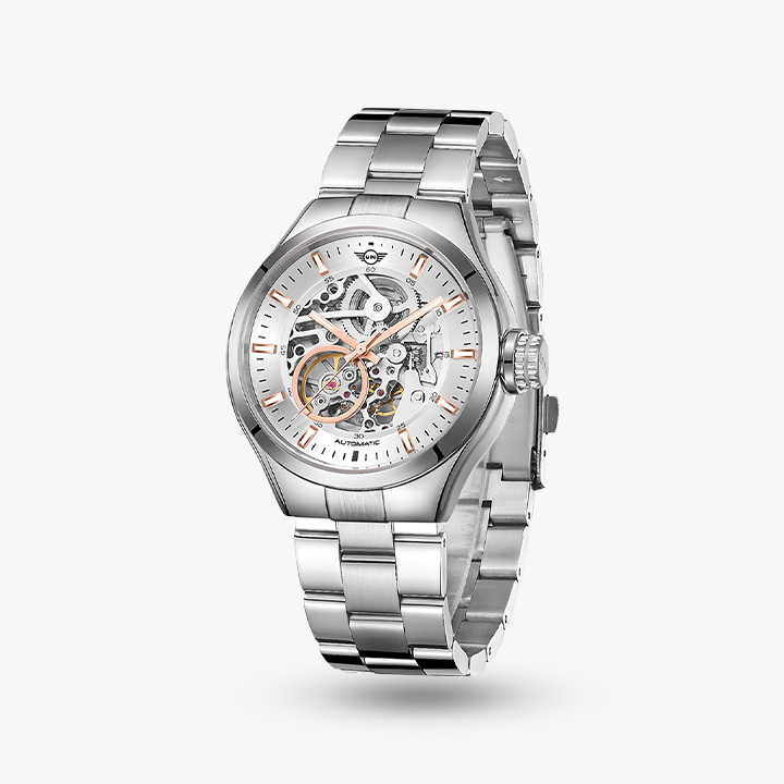 Skeleton (Steel Bracelet) - White – MINI Cooper Watches